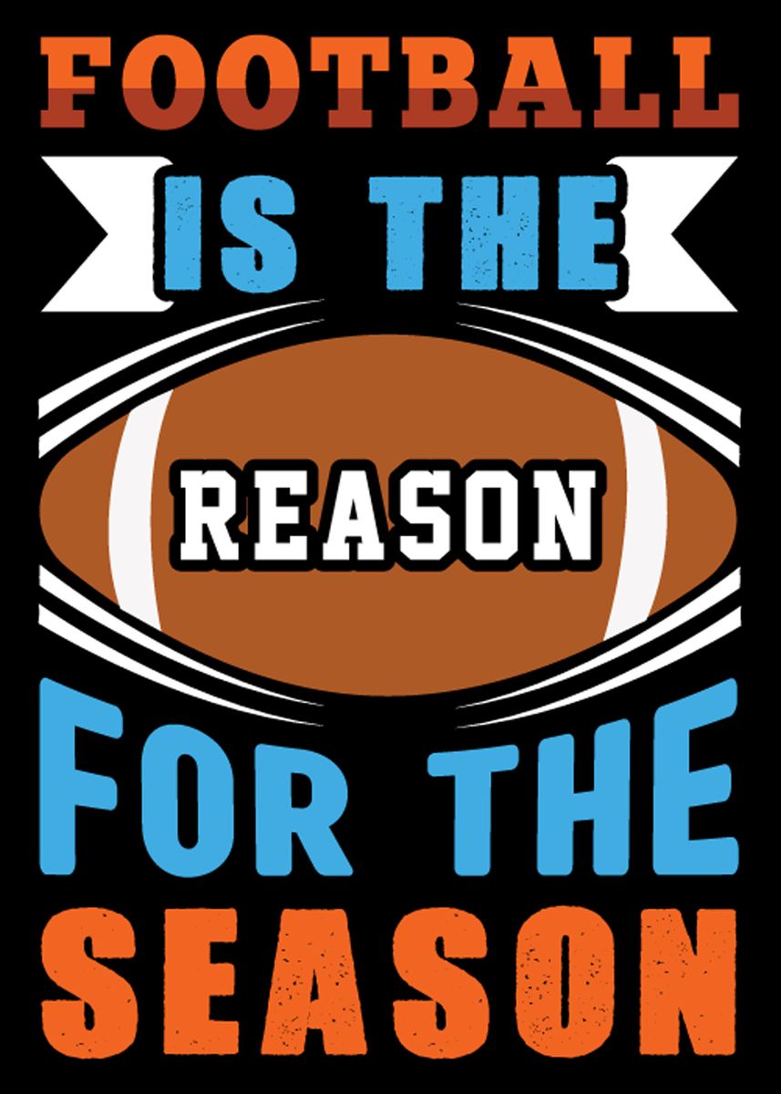 'American Football Quotes' Poster, picture, metal print, paint by Max ...