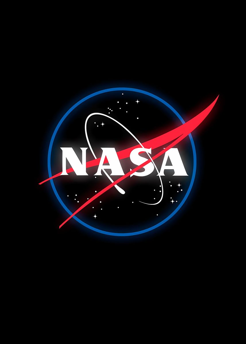 'NASA Logo Space' Poster, picture, metal print, paint by Lunaxys ...