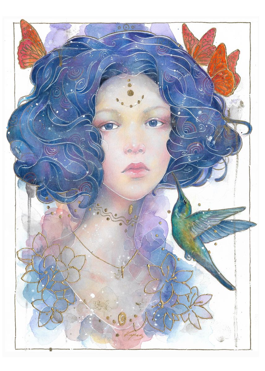 'Calypso' Poster, picture, metal print, paint by Nikolas Tower | Displate