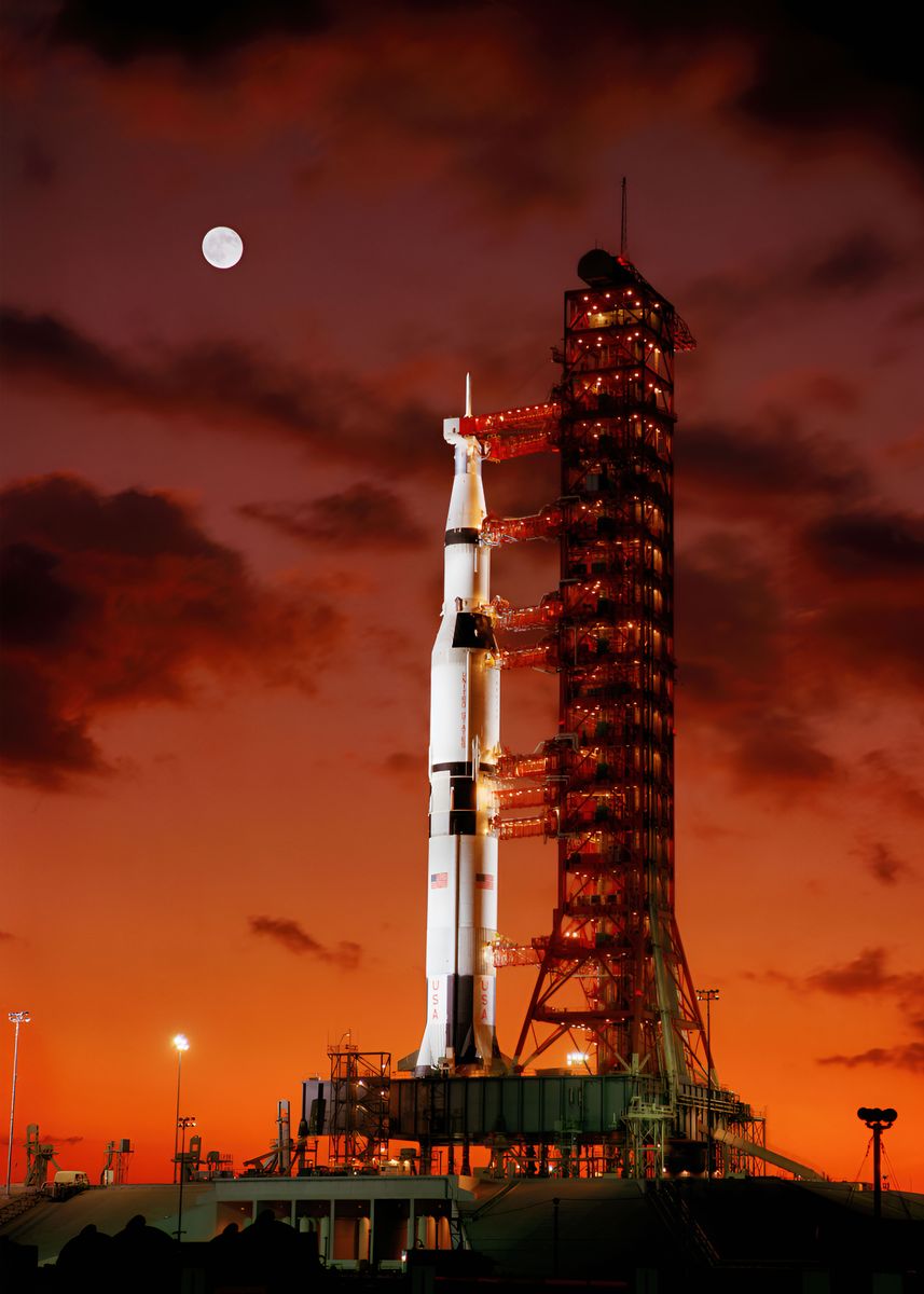 'Apollo 4 Launches' Poster, picture, metal print, paint by Galaxy ...