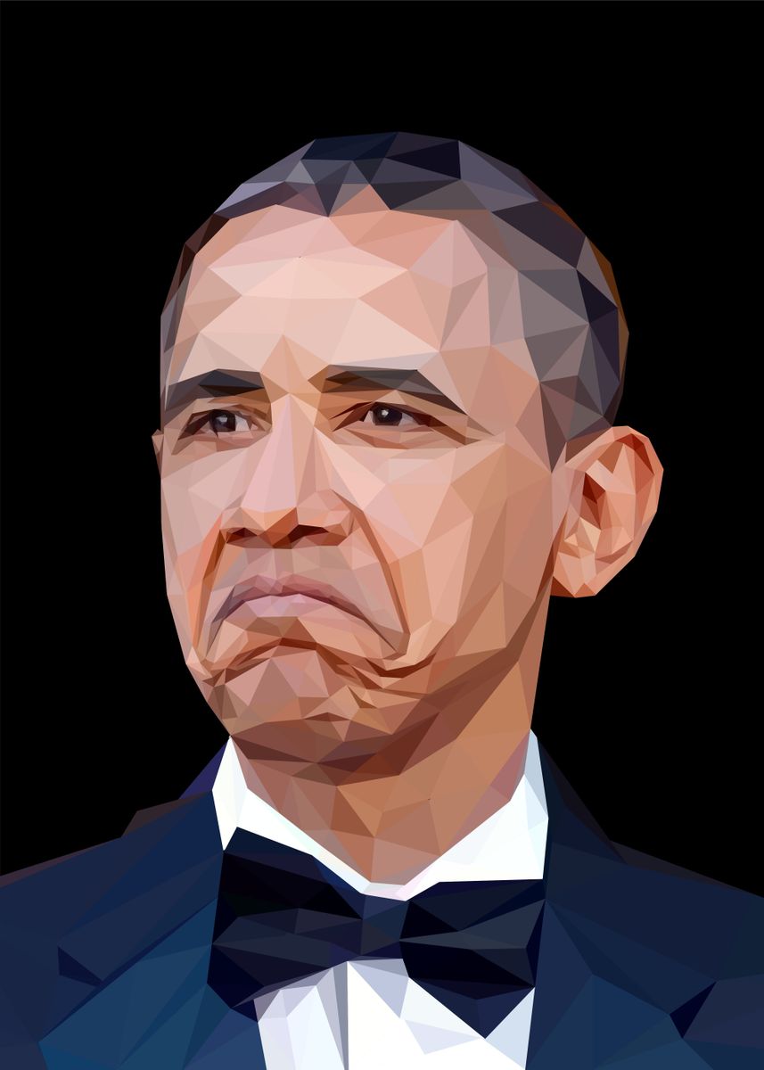 'obama not bad meme' Poster, picture, metal print, paint by Lowpoly ...