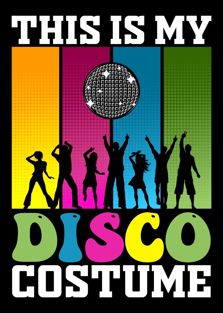 'Disco Dancing Costume' Poster, picture, metal print, paint by ...