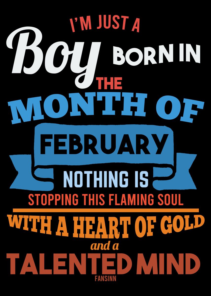 'February' Poster, picture, metal print, paint by fansinn | Displate