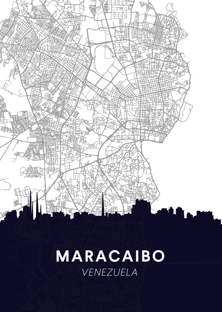 'Maracaibo Zulia ' Poster, picture, metal print, paint by Urrutia ...