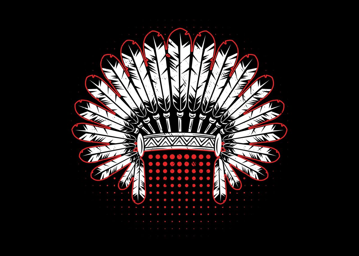 'Native American Chief' Poster by professionaldesigns | Displate