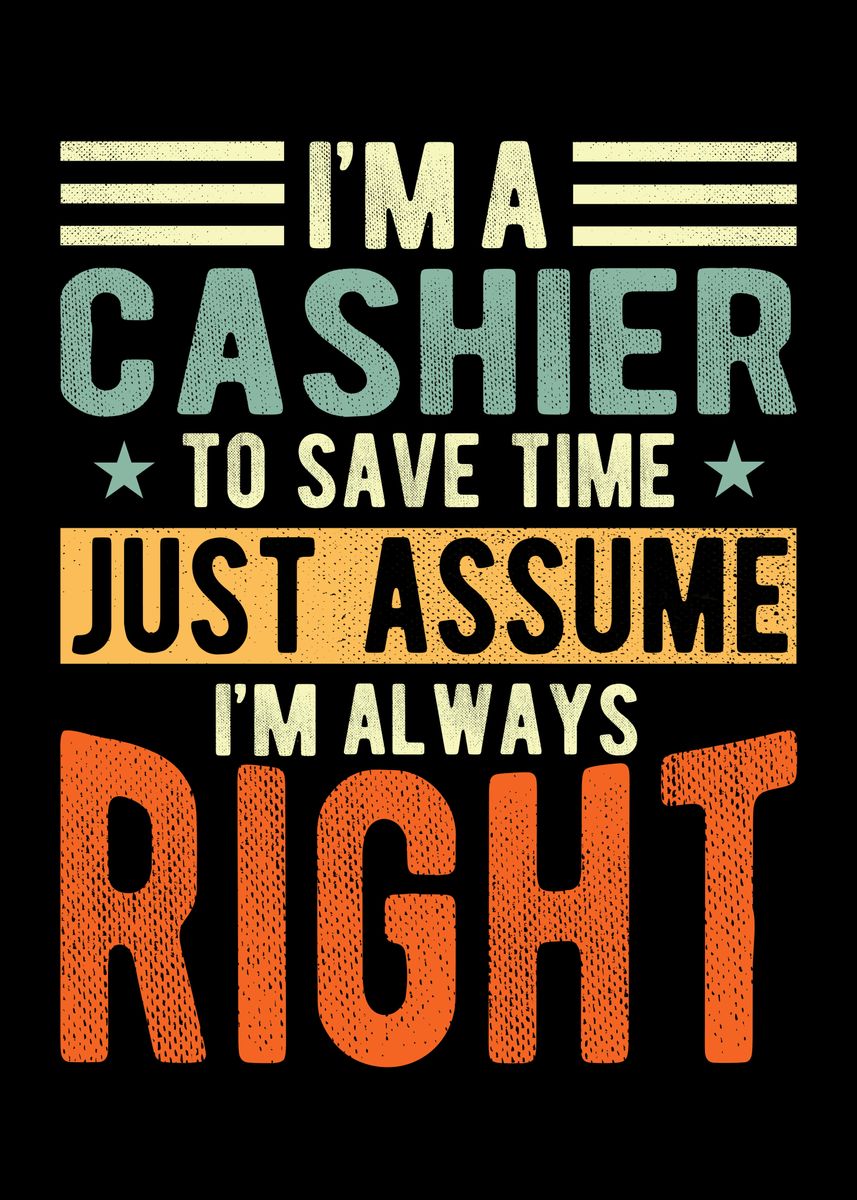 'Cashier' Poster by schmugo | Displate
