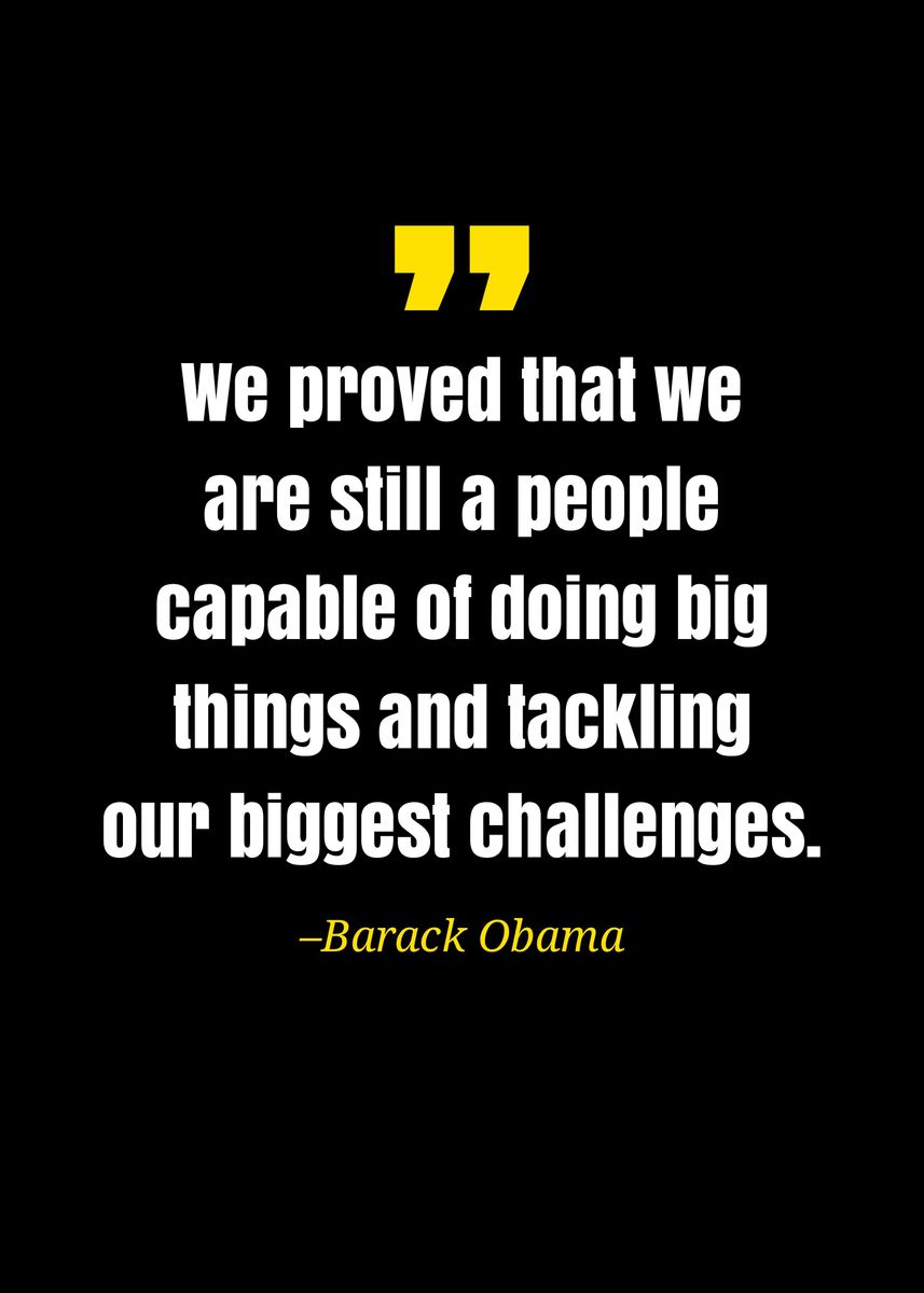 'Barack Obama quote' Poster by Gembull Art | Displate