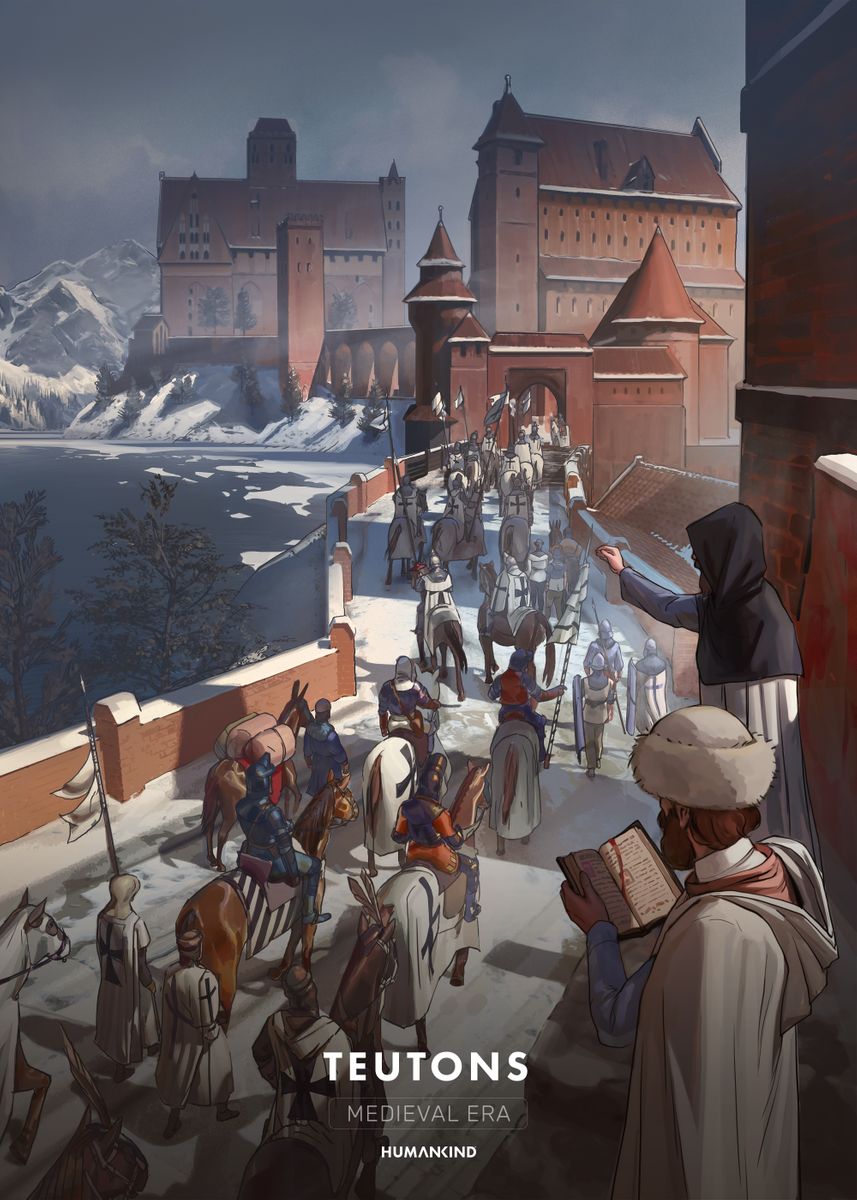 'Teutons' Poster, picture, metal print, paint by Humankind | Displate