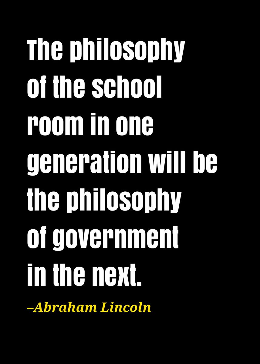 'Abraham Lincoln quote' Poster by Gembull Art | Displate