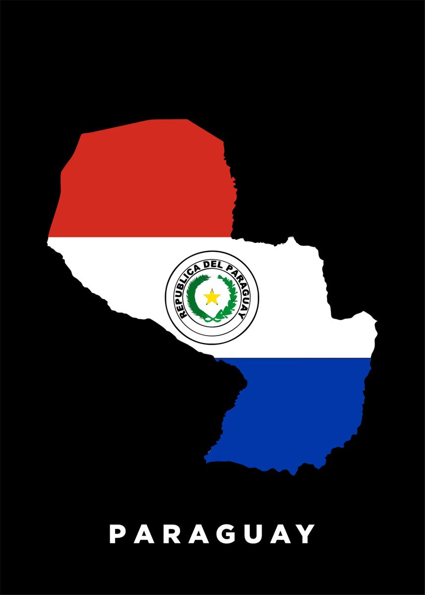 'Paraguay' Poster, picture, metal print, paint by Trending Collections ...