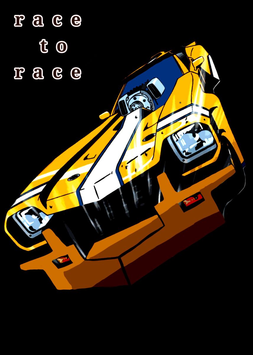 'Redline' Poster, picture, metal print, paint by Recca | Displate