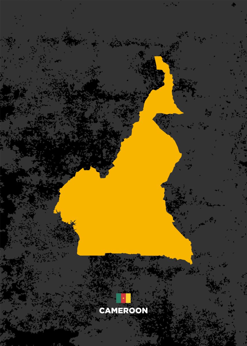 'world map cameroon' Poster by Most Popular Cult posters | Displate