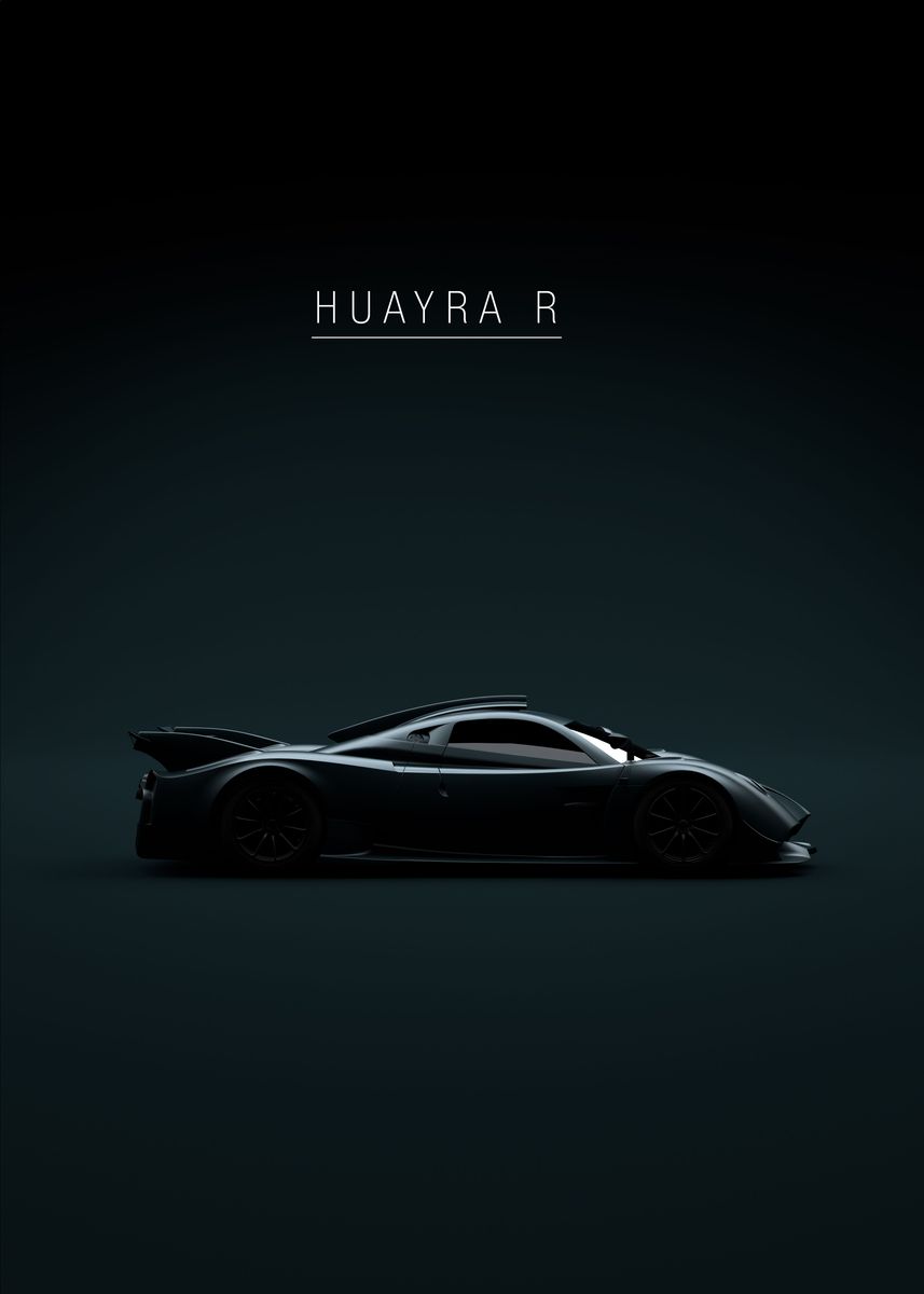 '2022 Huayra R' Poster, picture, metal print, paint by 21 MXM | Displate