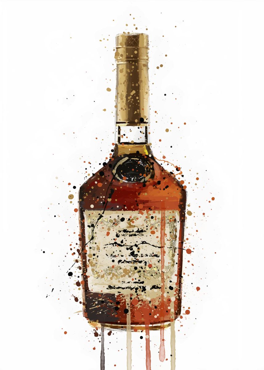 'Liquor Burnt Toffee' Poster, picture, metal print, paint by Izu | Displate