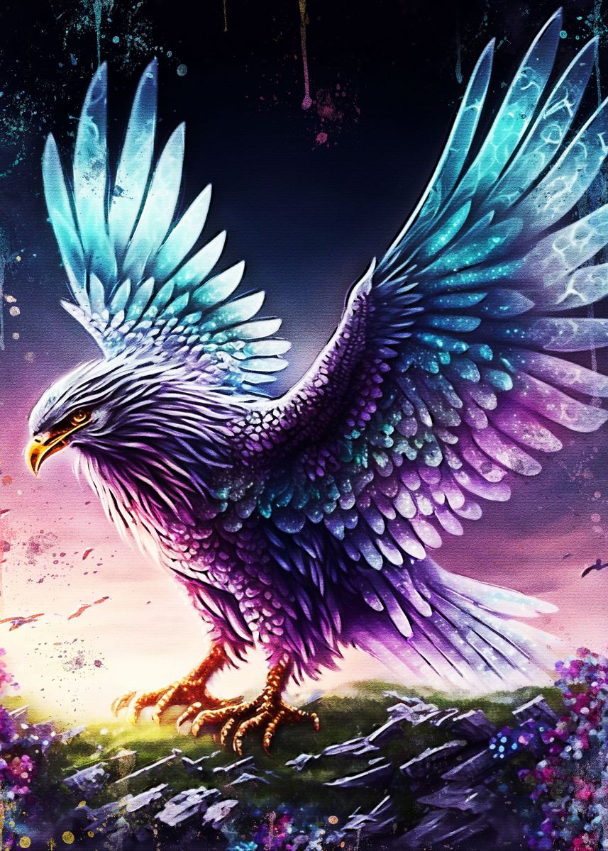 'The Eagle Paint' Poster, picture, metal print, paint by Muh Asdar ...