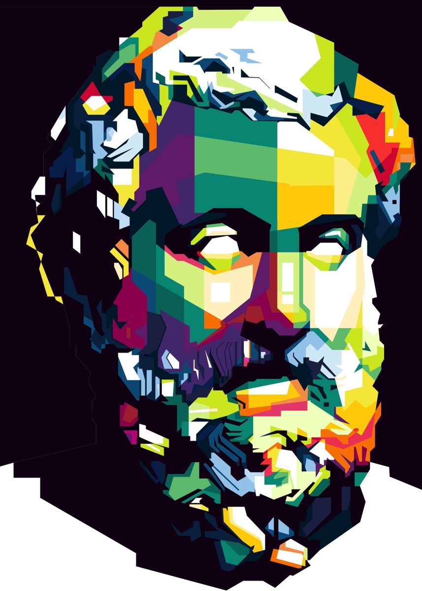 'Socrates' Poster, picture, metal print, paint by WPAP 46 | Displate