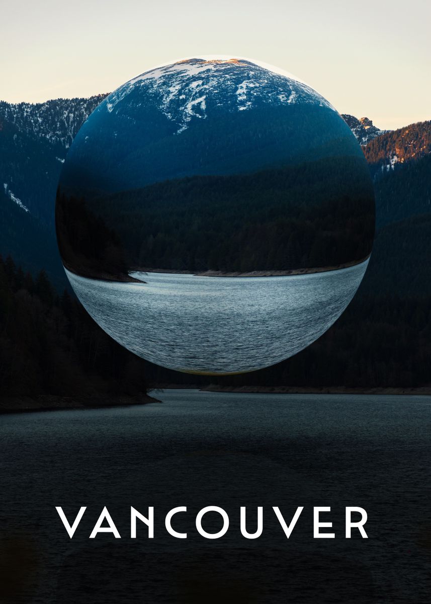 'Vancouver Canada Abstract' Poster, picture, metal print, paint by ...