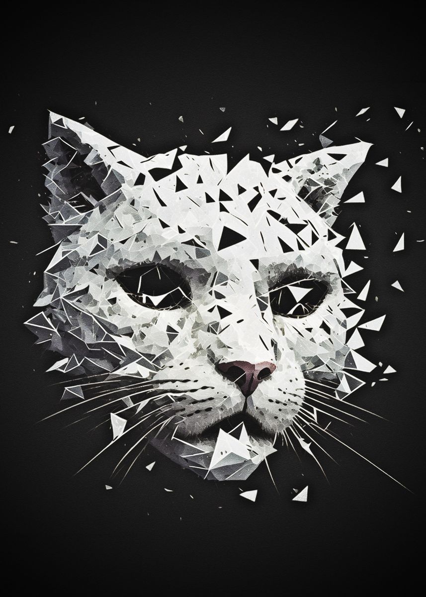'Cat Effect Flakes' Poster by Muh Asdar | Displate