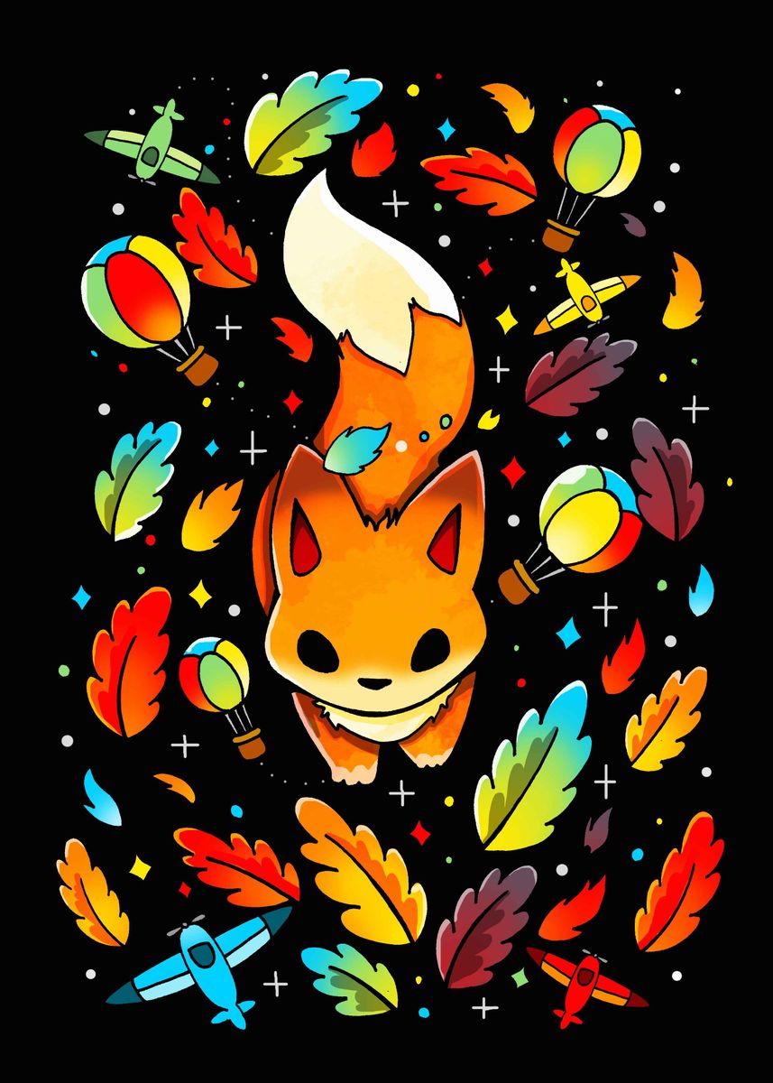 'Fox Wonder' Poster, picture, metal print, paint by Valentina Fabbri ...