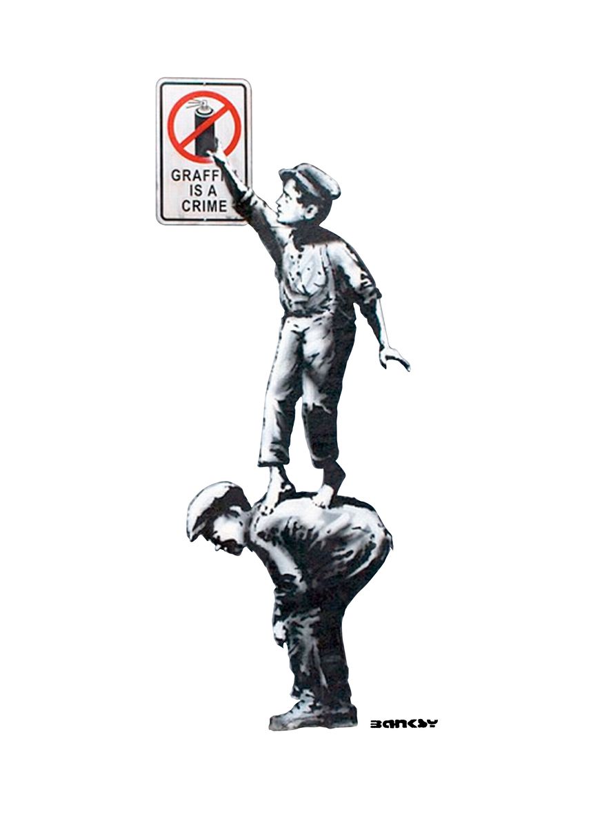 'Banksy' Poster, picture, metal print, paint by The Fire | Displate