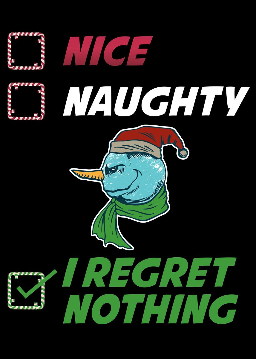 'I Regret Nothing' Poster, picture, metal print, paint by CatRobot | Displate