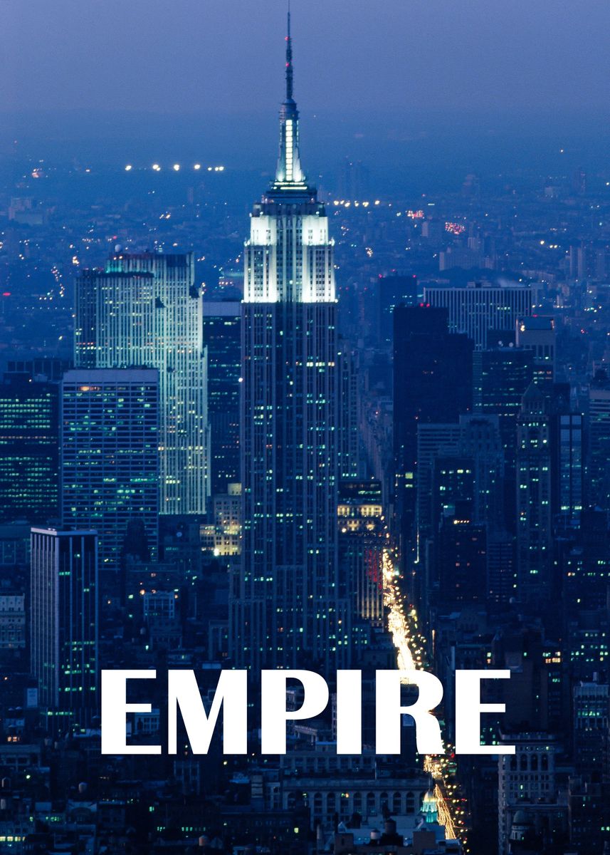 'Empire State Building' Poster, picture, metal print, paint by James ...