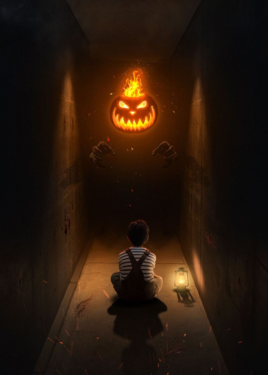 'Spooky' Poster, picture, metal print, paint by Marian Bendák | Displate