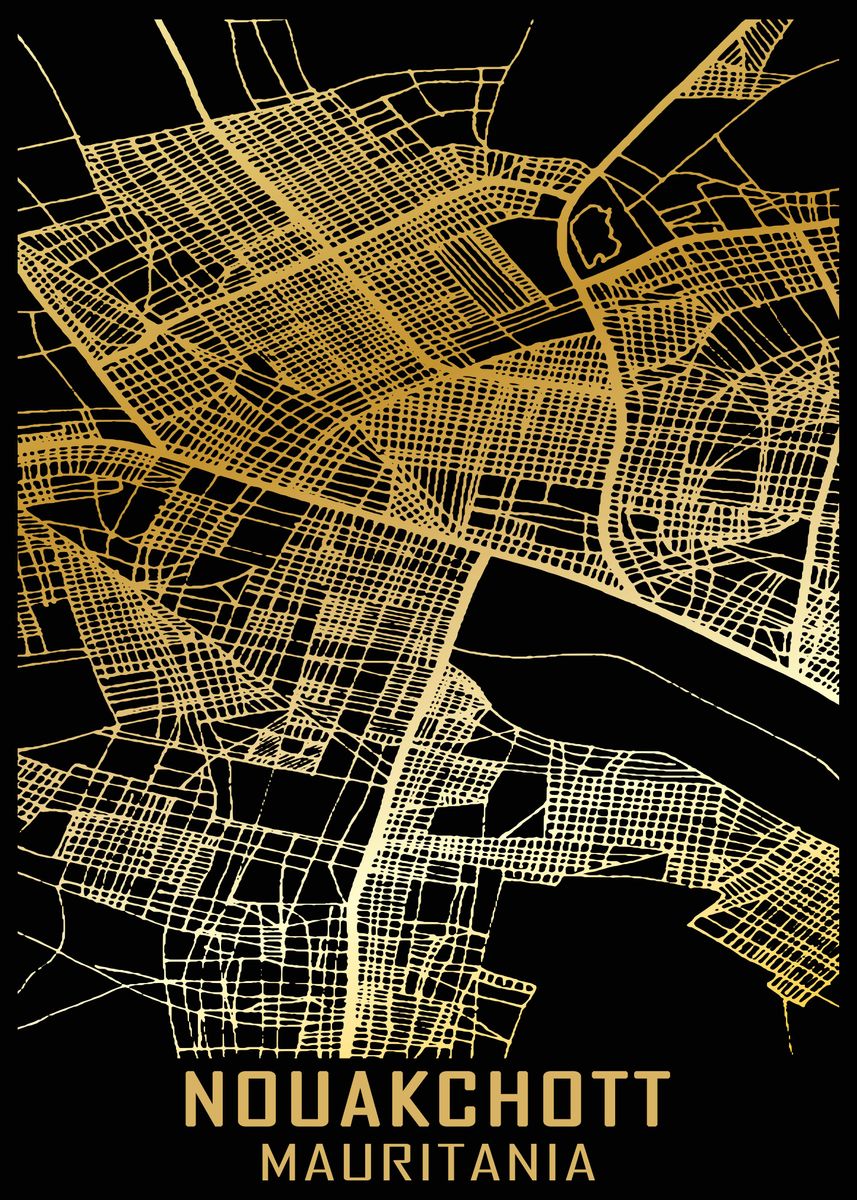 'Nouakchott Mauritania City' Poster, picture, metal print, paint by ...