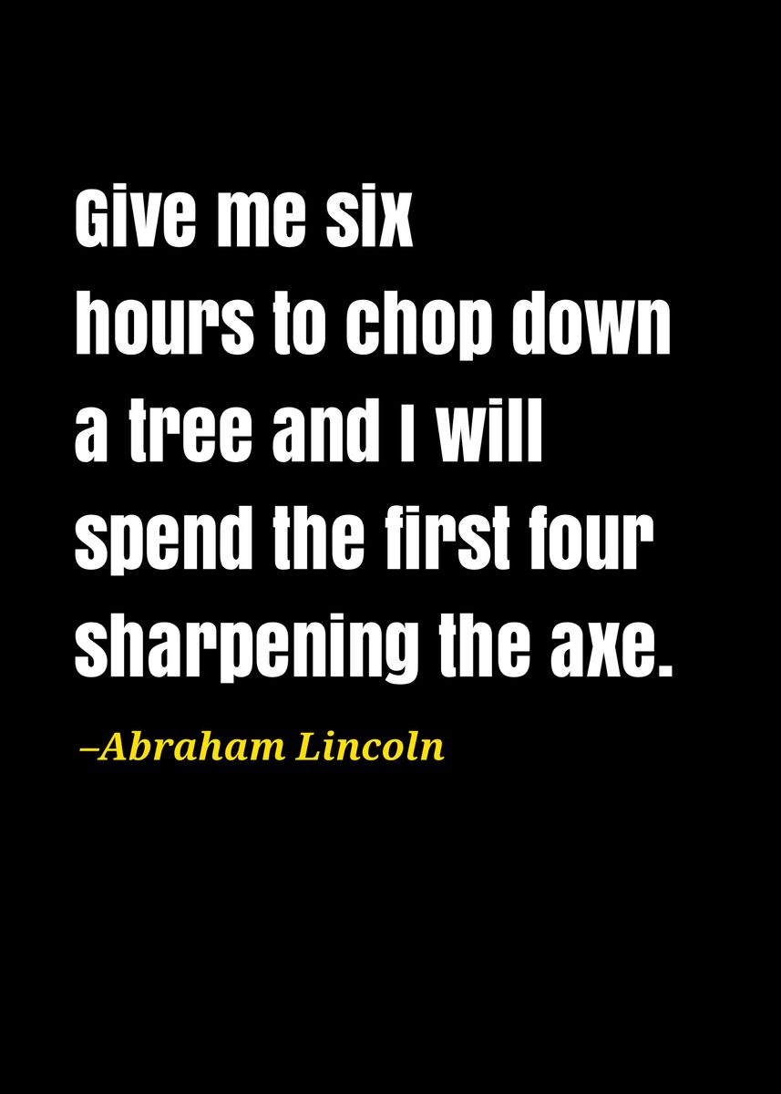 'Abraham Lincoln quote' Poster by Gembull Art | Displate