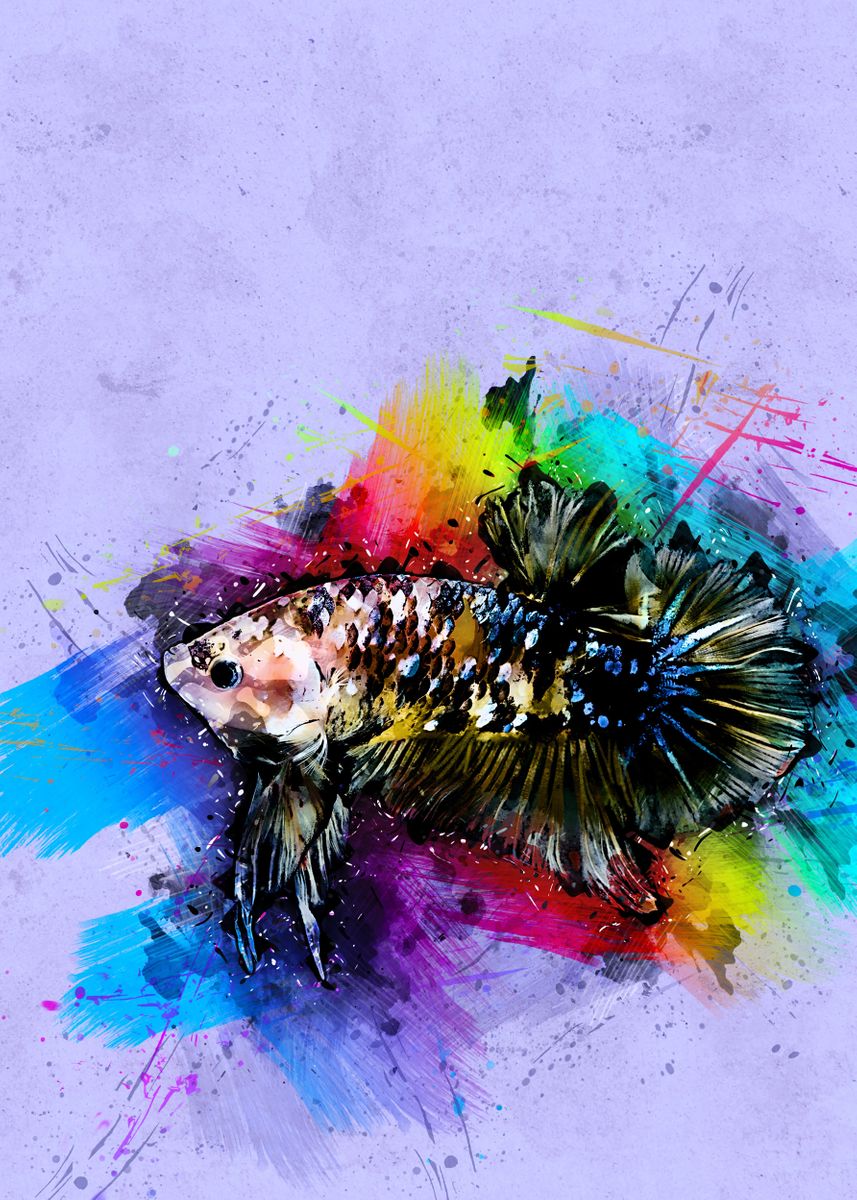 'Fish 195' Poster by TaTu Art | Displate