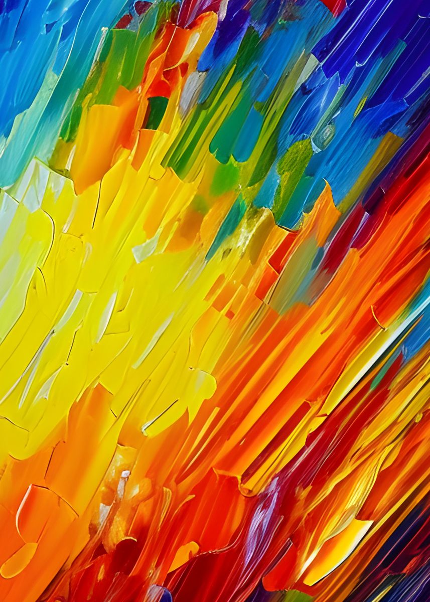 'Abstract colourfull colors' Poster by Iurii Vlasenko | Displate