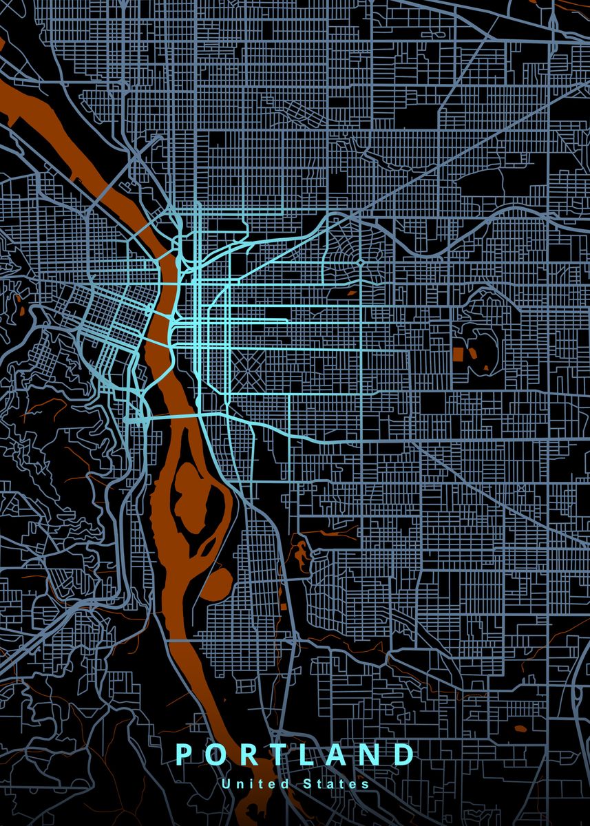 'Portland' Poster by Deeo | Displate