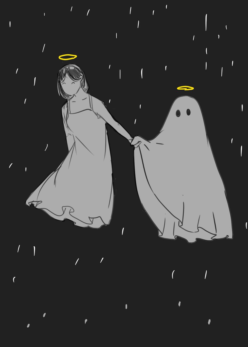 'a ghost' Poster, picture, metal print, paint by hafis ardiansyah ...