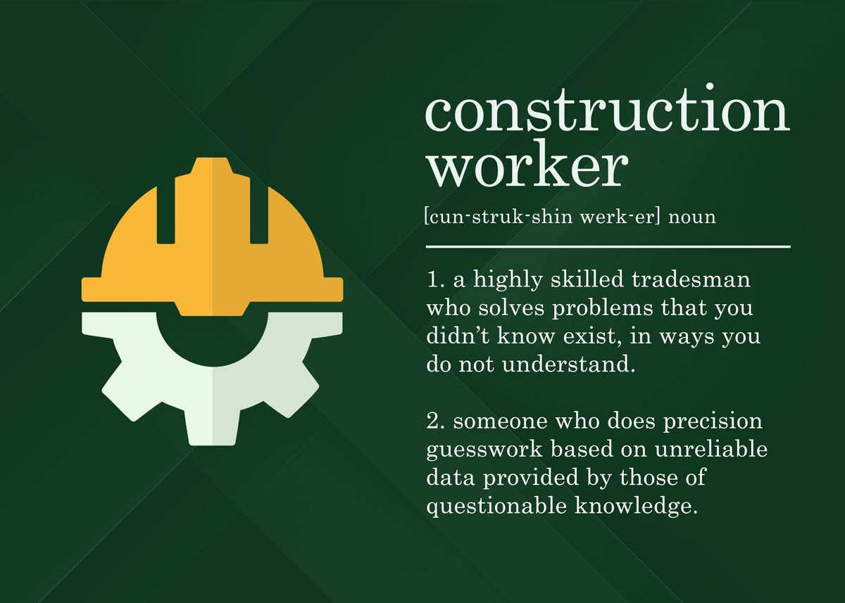 'Construction Definition' Poster by 84PixelDesign | Displate