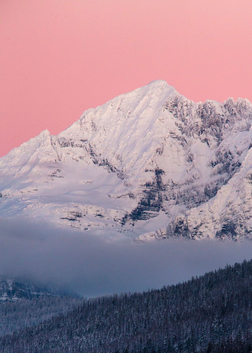 'Gunsight Mountain Ranges' Poster, picture, metal print, paint by James ...