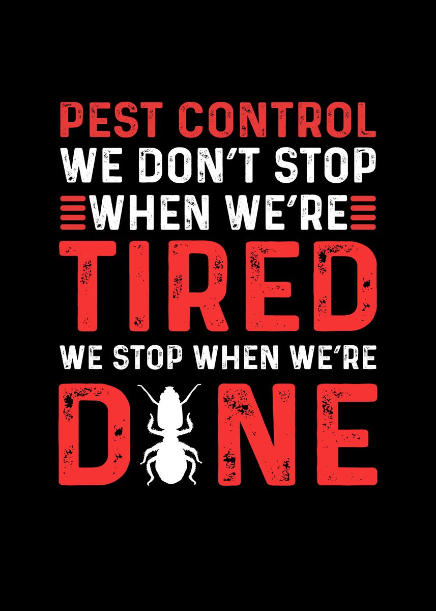 'Pest Control Squad Bed' Poster, picture, metal print, paint by Fabian ...