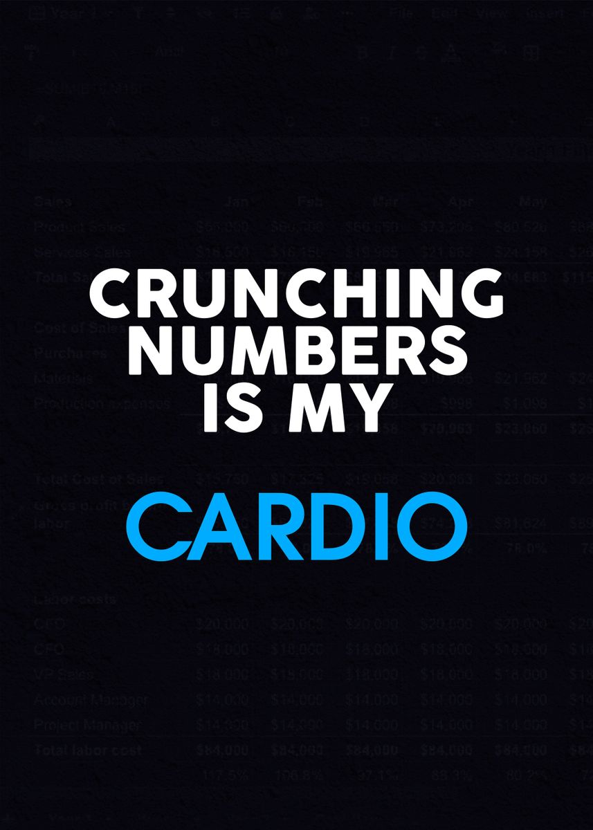 'Crunching Numbers ' Poster, picture, metal print, paint by Uber ...