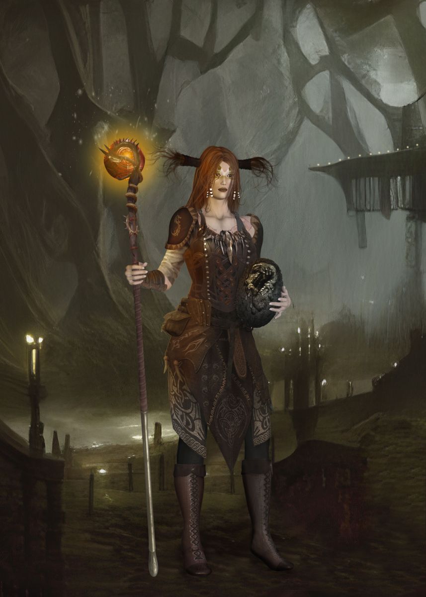 'Dragon realm' Poster, picture, metal print, paint by David Griffiths ...