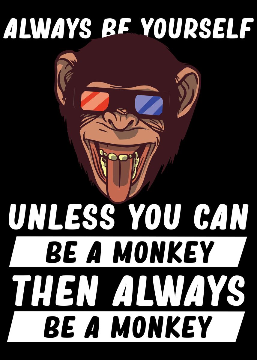 'Monkey' Poster by CrazySquirrel | Displate