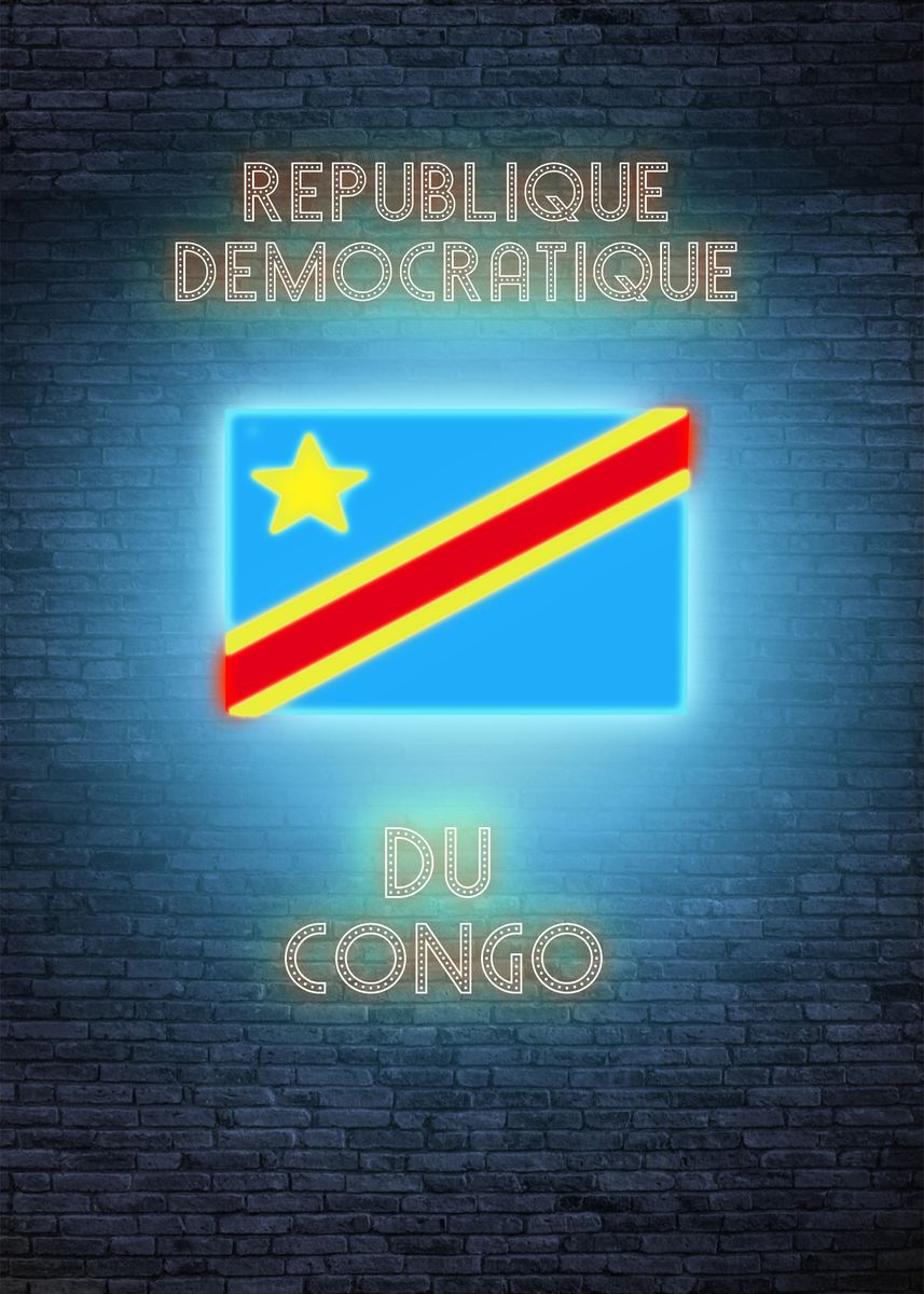'CONGO ' Poster, picture, metal print, paint by TroisiemeOeil | Displate