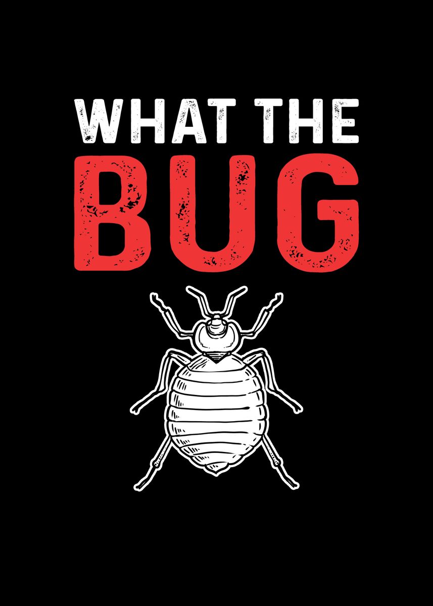 'What The Bug' Poster, picture, metal print, paint by Fabian El Matador ...