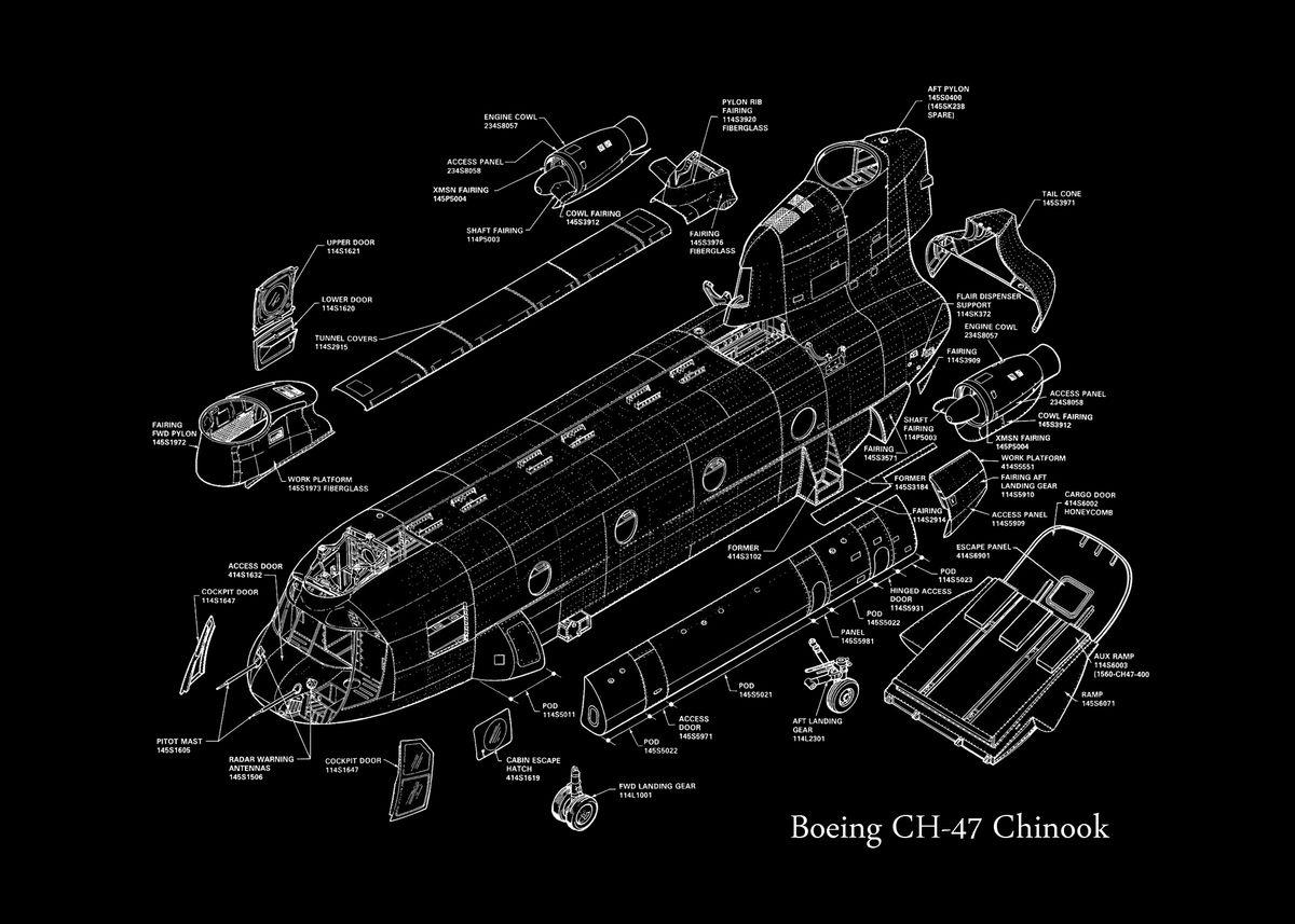 'Boeing CH 47 Chinook' Poster by gamer | Displate