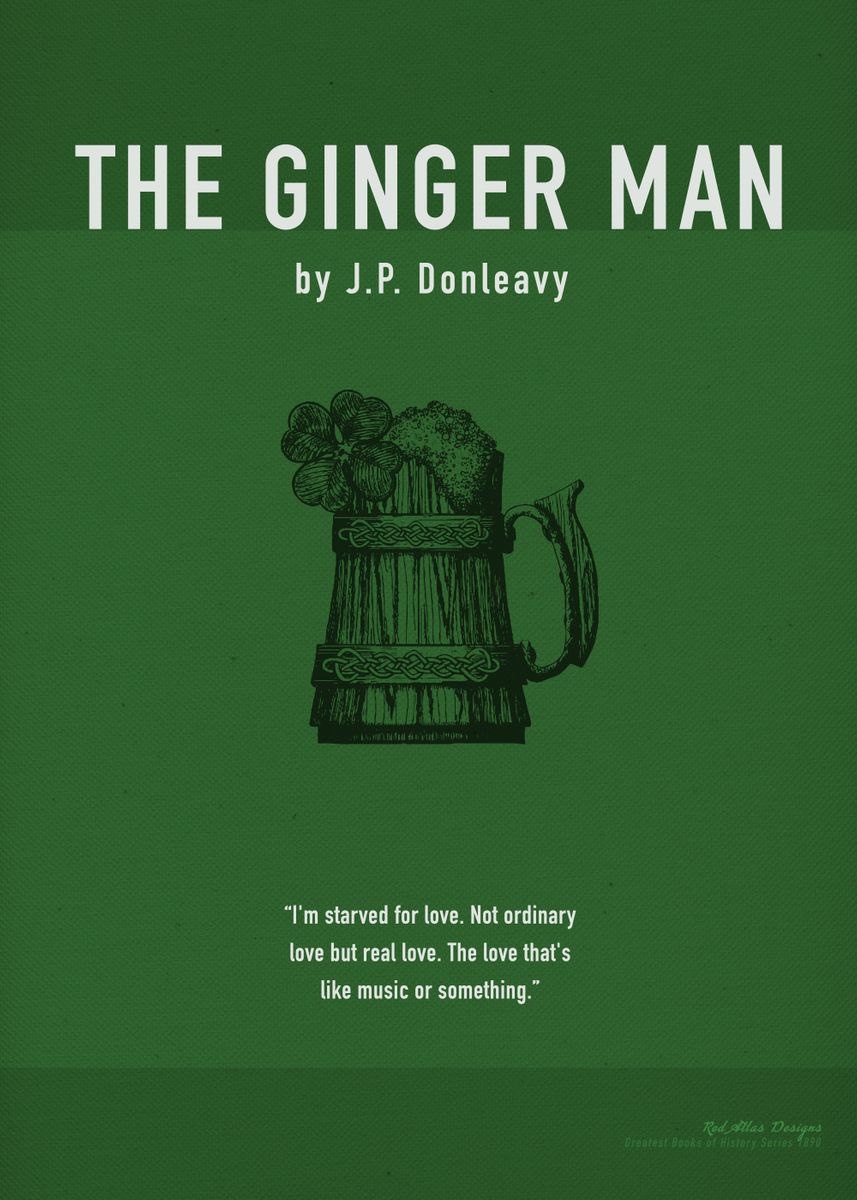 'The Ginger Man by Donleavy' Poster, picture, metal print, paint by ...