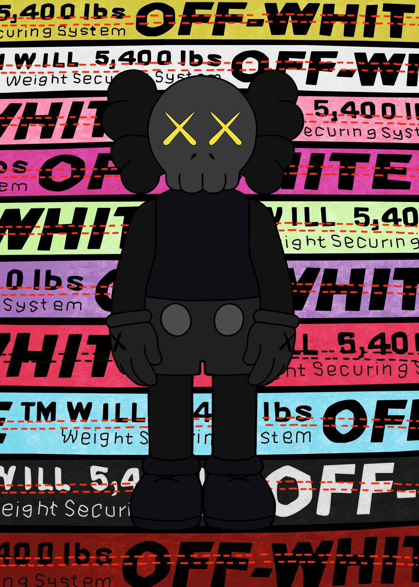 'Show black kaws' Poster by Pen Demic | Displate