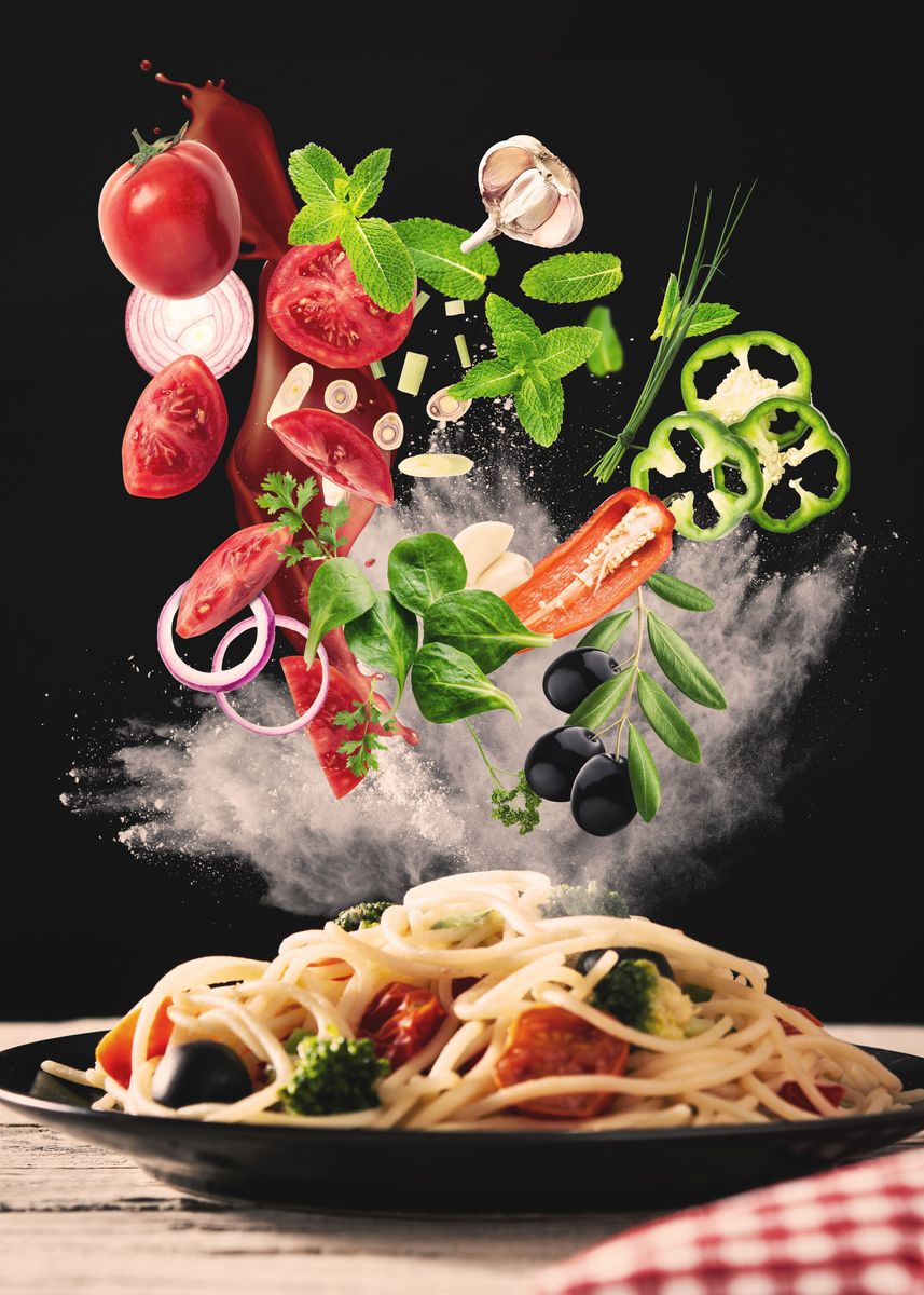 'Irresistible Paste Display' Poster by Stefan Merz | Displate