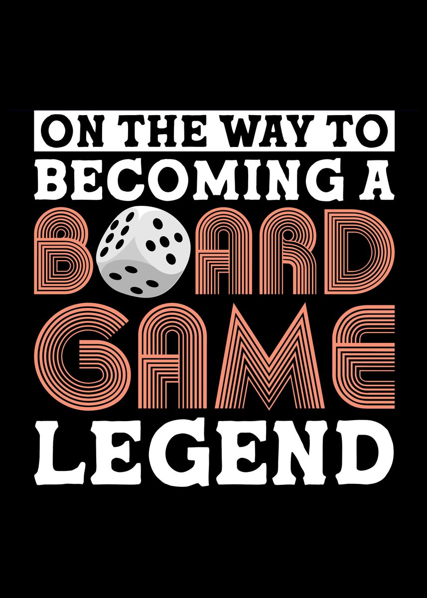 'board game legend' Poster, picture, metal print, paint by Andreas Schellenberg | Displate