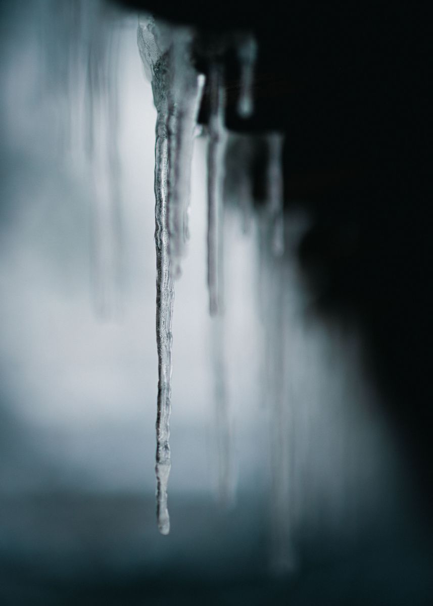 'Icicles' Poster, picture, metal print, paint by Matt Hafner | Displate