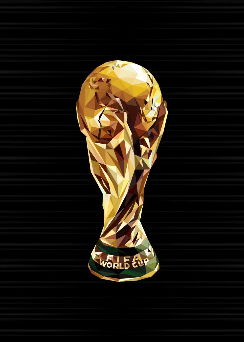 'world cup qatar' Poster, picture, metal print, paint by Lowpoly ...