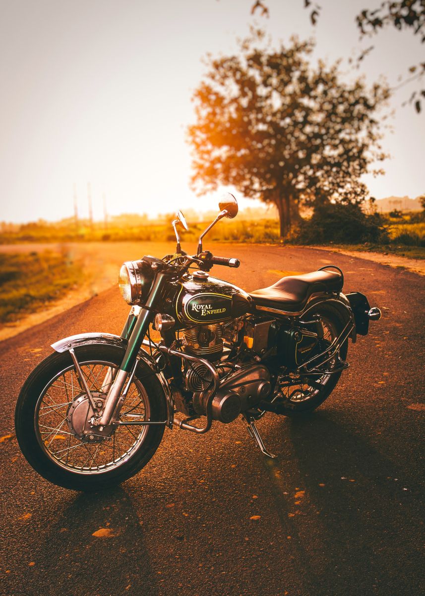 'Royal Enfield' Poster, picture, metal print, paint by Sam Gong | Displate