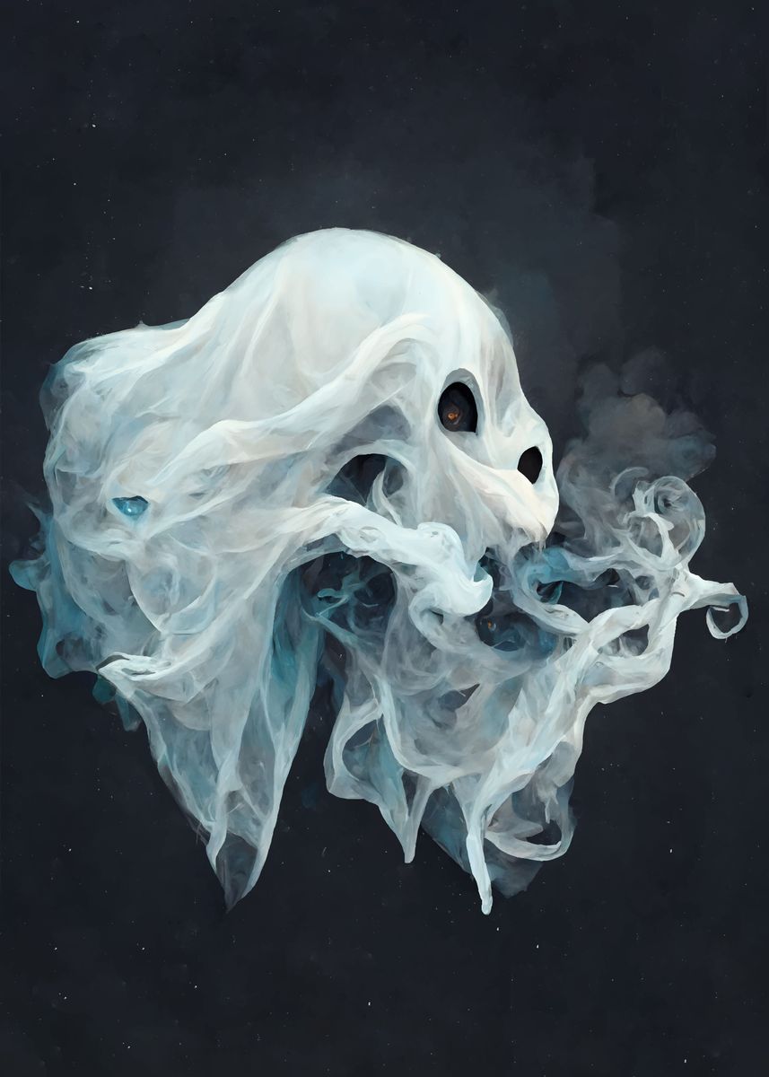 'Smoky Ghost Girl' Poster, picture, metal print, paint by Sweetener ...